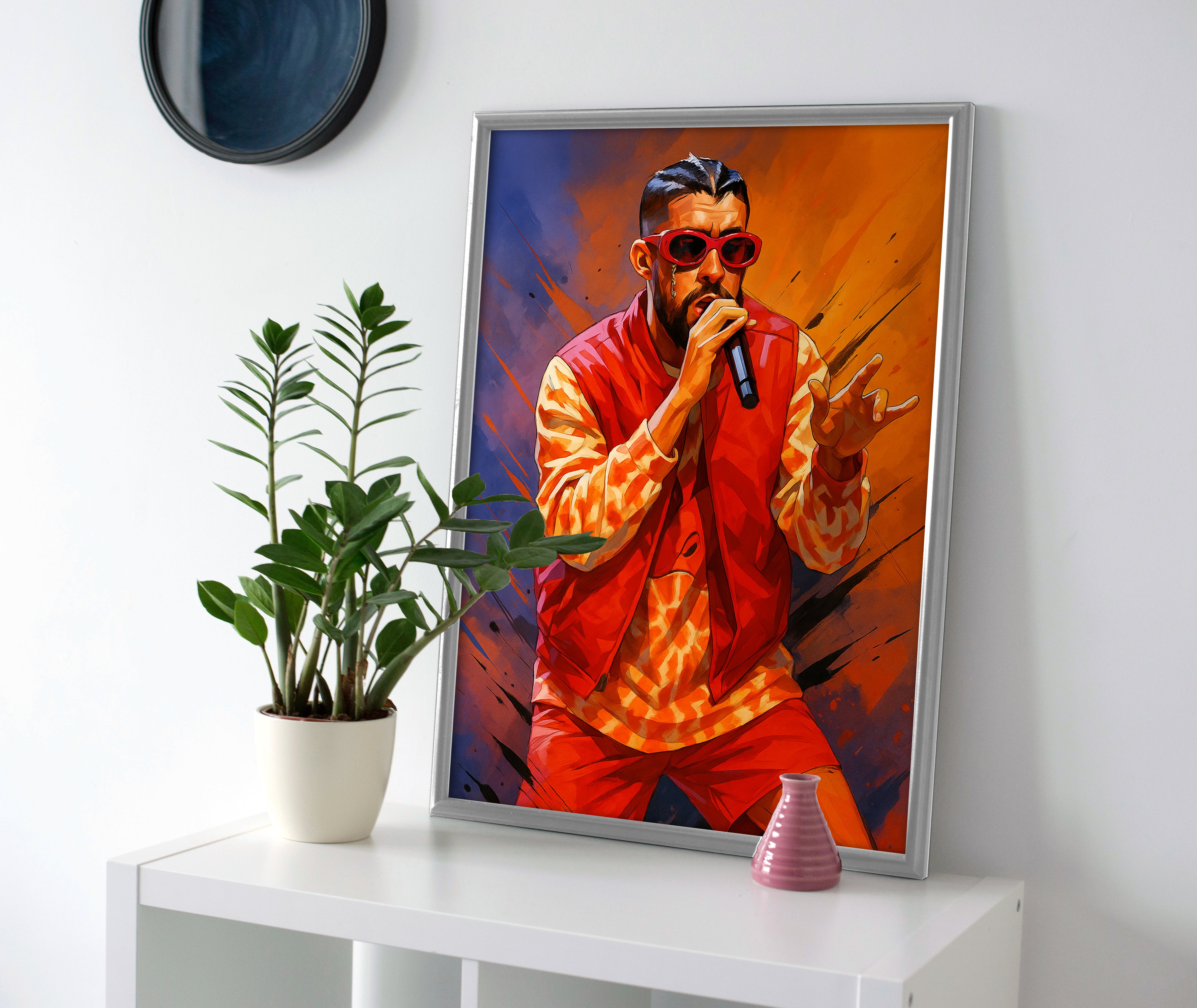 Bad Bunny Poster or Canvas Wall Art - Walmart.com