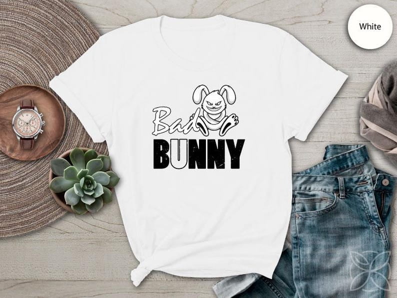 Bad Bunny Psycho Cute Anime Rabbit Shirt, Graphic Bunny Tee Unisex ...