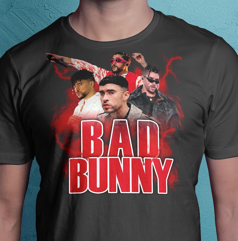 Bad Bunny T Shirt Instant Download - Bad Bunny Fan Tshirt Design - Bad ...
