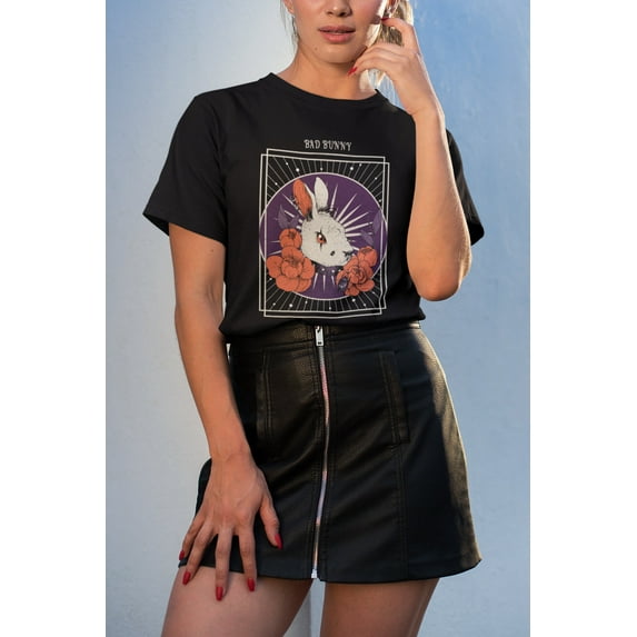 Bad Bunny T-Shirt - Punk Rock Tee - Grunge - Aesthetic T shirt - White ...