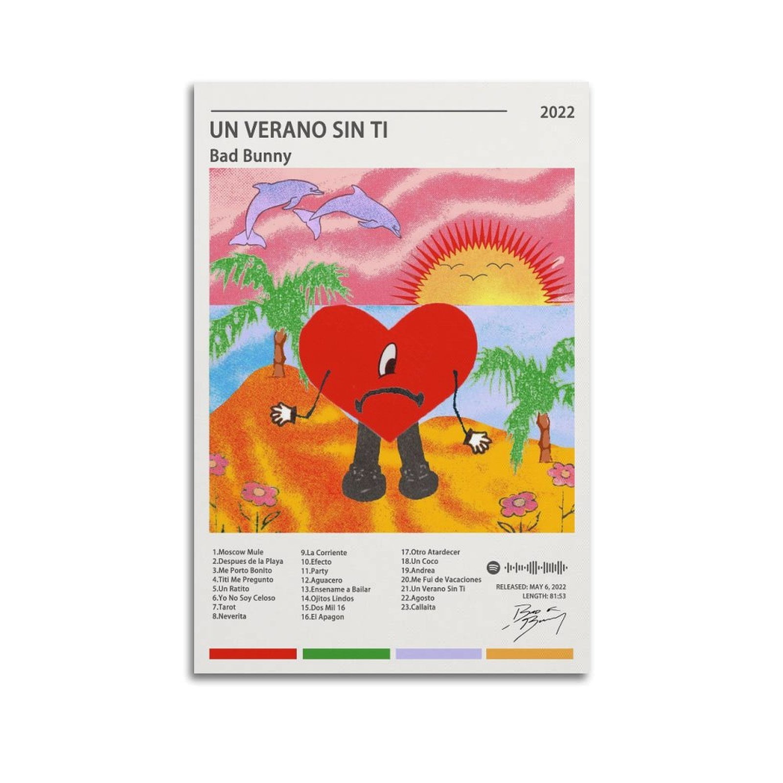 Bad Bunny Un Verano Sin Ti Album Cover Poster Anime Star Music Picture ...