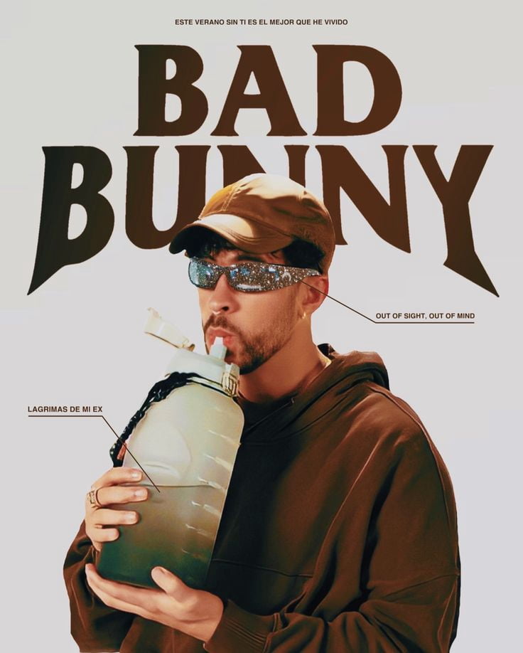 Bad Bunny Urban Style Artwork Iconic Latin Music Wall Art Size 24x36 ...