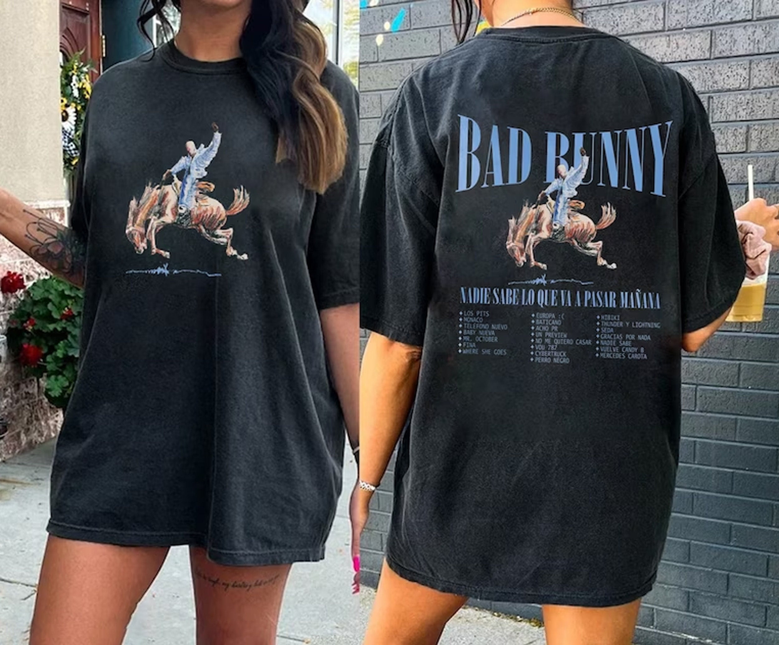 Bad Bunny nadie sabe Shirt, Bad Bunny Tour 2023 TShirt, Bad Bunny Merch ...