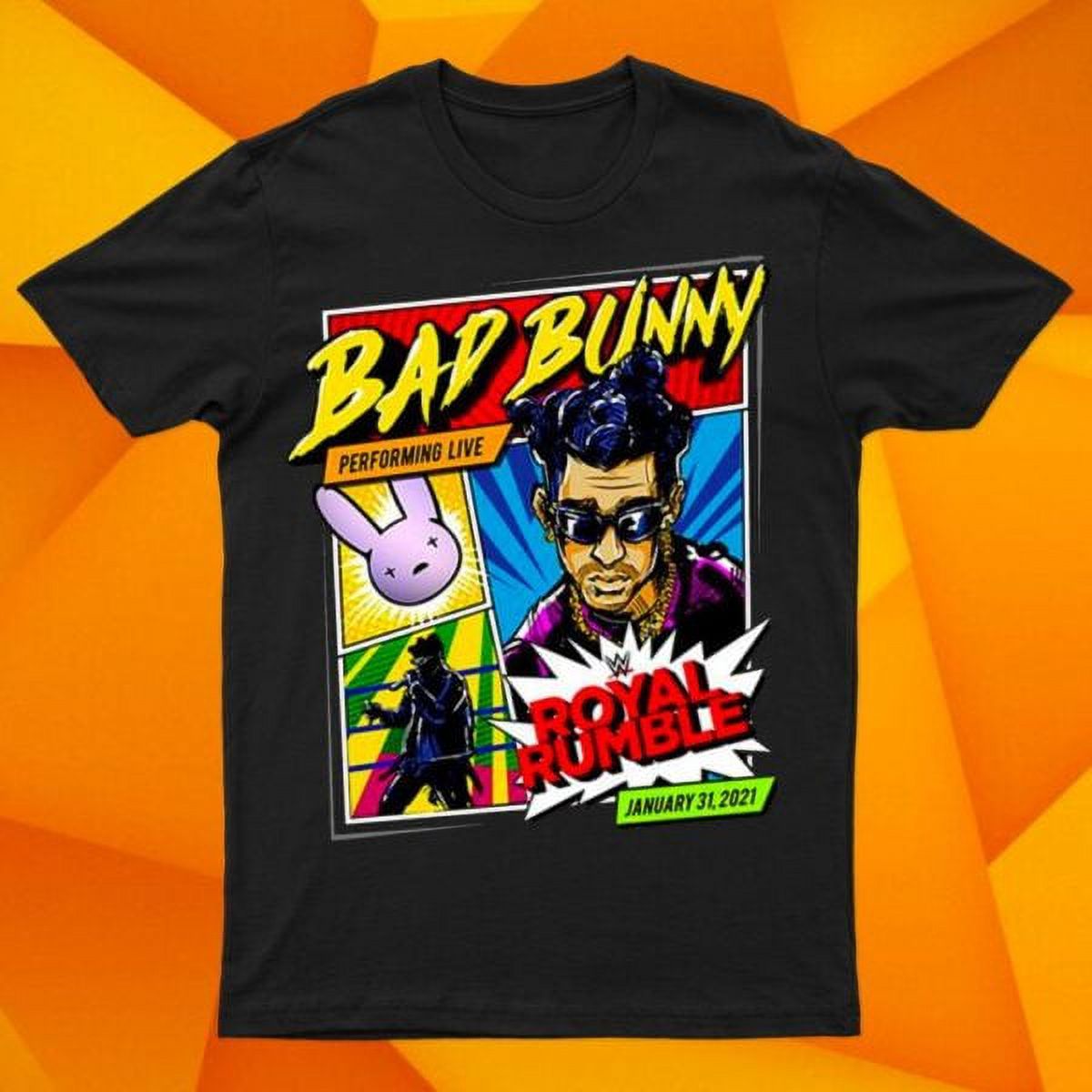 Bad Bunny x Royal Rumble 2021 Hoodie Special Edition T Shirt Full S-6XL ...