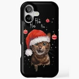 Bad Cat Face Holiday Humor Meowy Case iPhone 17 through 11 Pro Max ...