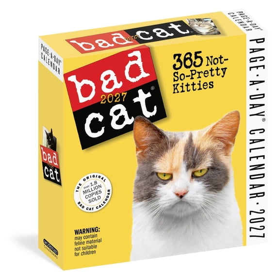 Bad Cat Page-A-Day(r) Calendar 2027: 365 Not-So-Pretty Kitties ...