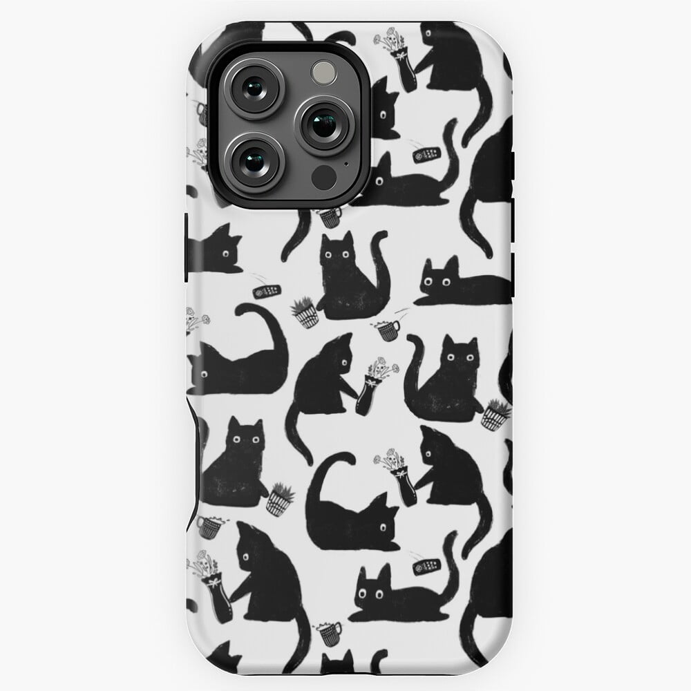 Bad Cats Knocking Stuff Over Phone Case for iPhone 16 15 14 13 12 11 ...
