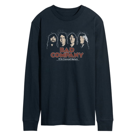 Bad Company - Band Faces - Men's Long Sleeve Graphic T-Shirt - Walmart.com