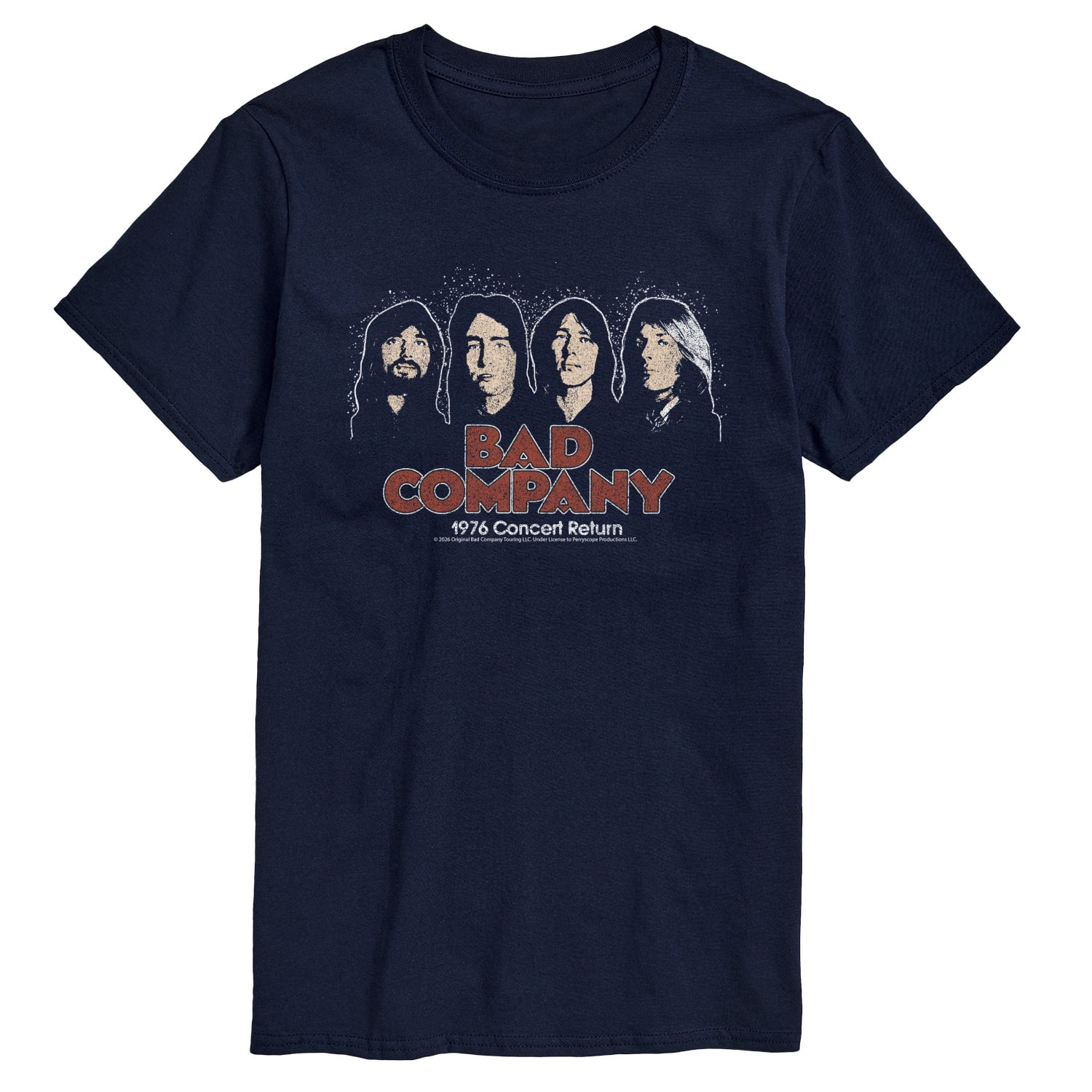 Bad Company - Band Faces - Men's Short Sleeve Graphic T-Shirt - Walmart.com