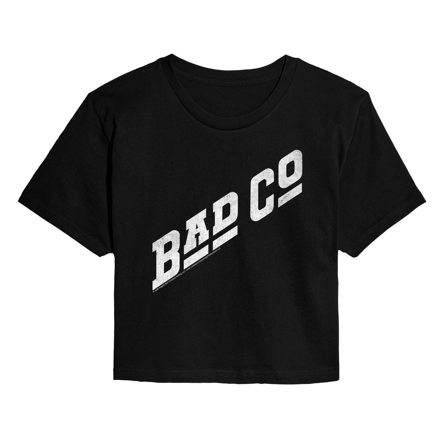 Bad Company - Logo Dark - Juniors Cropped Graphic T-Shirt - Walmart.com