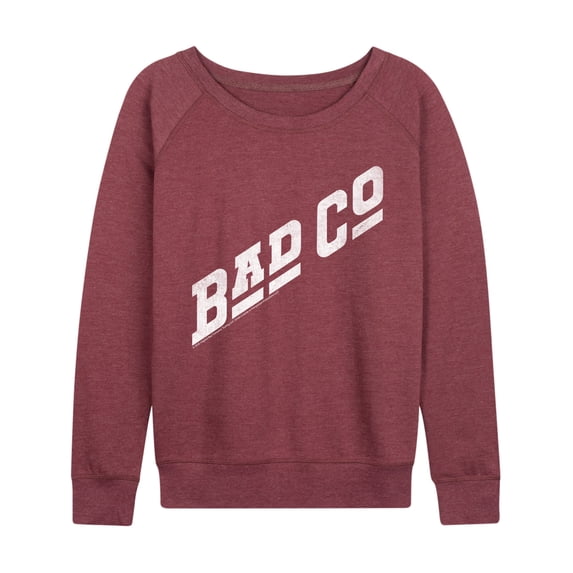 Bad Company - Logo Dark - Women's French Terry Long Sleeve Pullover ...