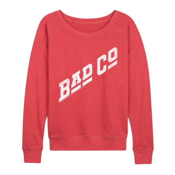 Bad Company - Logo Dark - Women's French Terry Long Sleeve Pullover ...