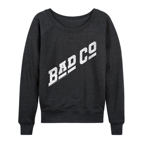 Bad Company - Logo Dark - Women's French Terry Long Sleeve Pullover ...