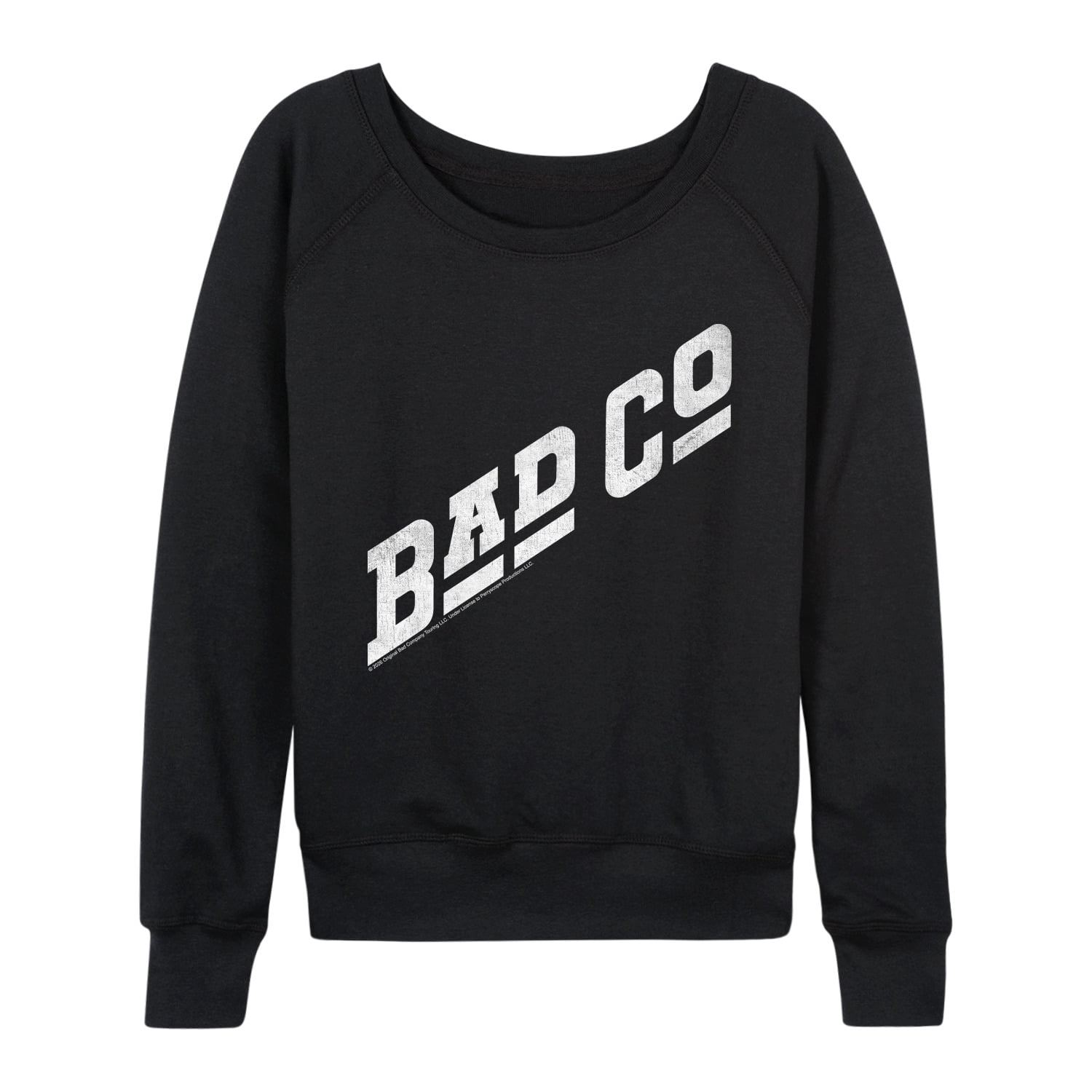 Bad Company - Logo Dark - Women's French Terry Long Sleeve Pullover ...