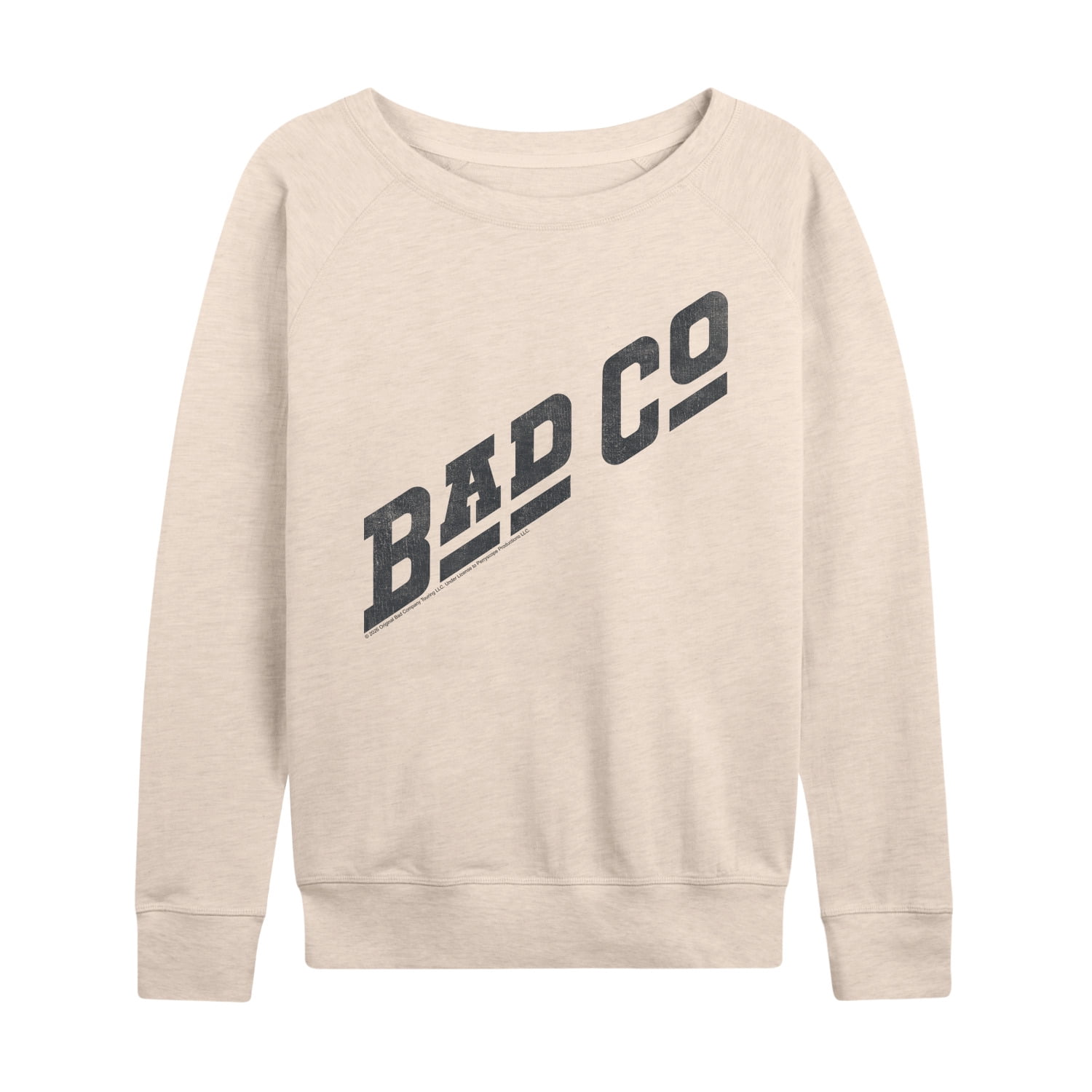 Bad Company - Logo Light - Women's French Terry Long Sleeve Pullover ...