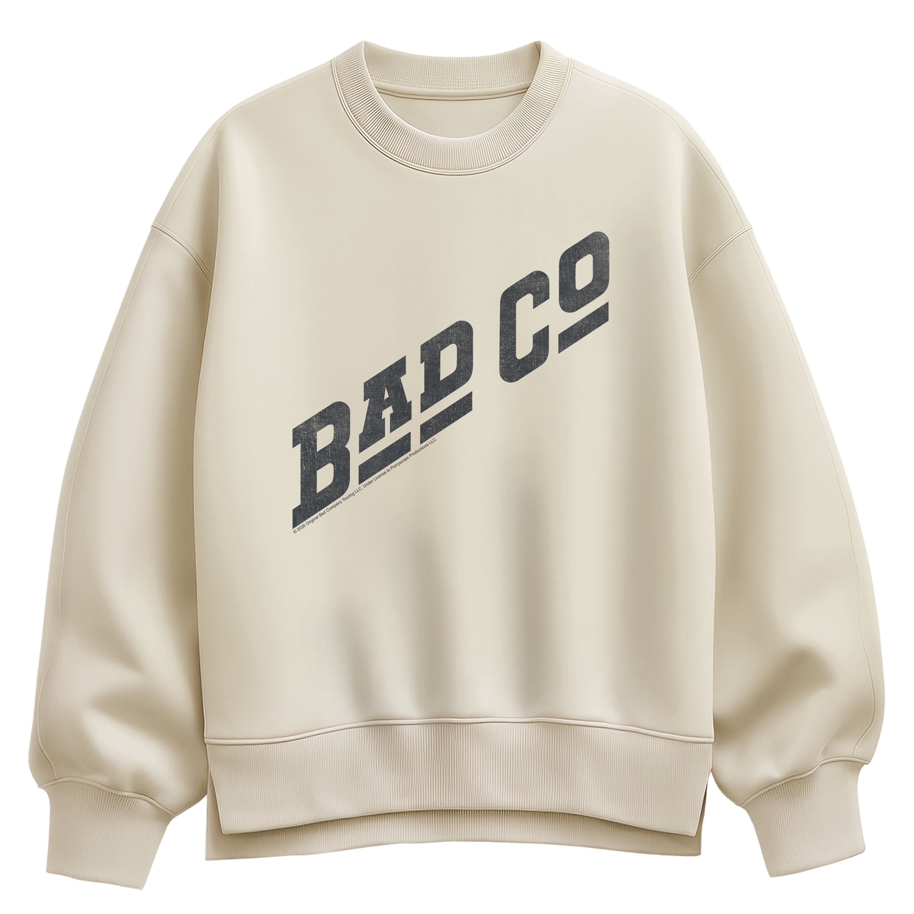 Bad Company - Logo Light - Women's Oversized Fleece Crew Sweatshirt ...