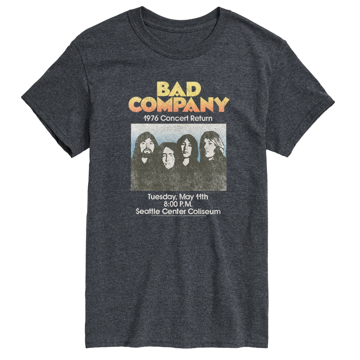 Bad Company - Seattle Center - Men's Short Sleeve Graphic T-Shirt ...