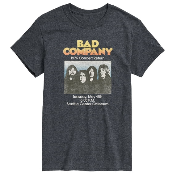 Bad Company - Seattle Center - Men's Short Sleeve Graphic T-Shirt ...