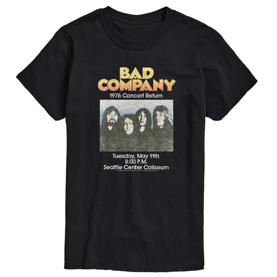 Bad Company - Seattle Center - Men's Short Sleeve Graphic T-Shirt ...