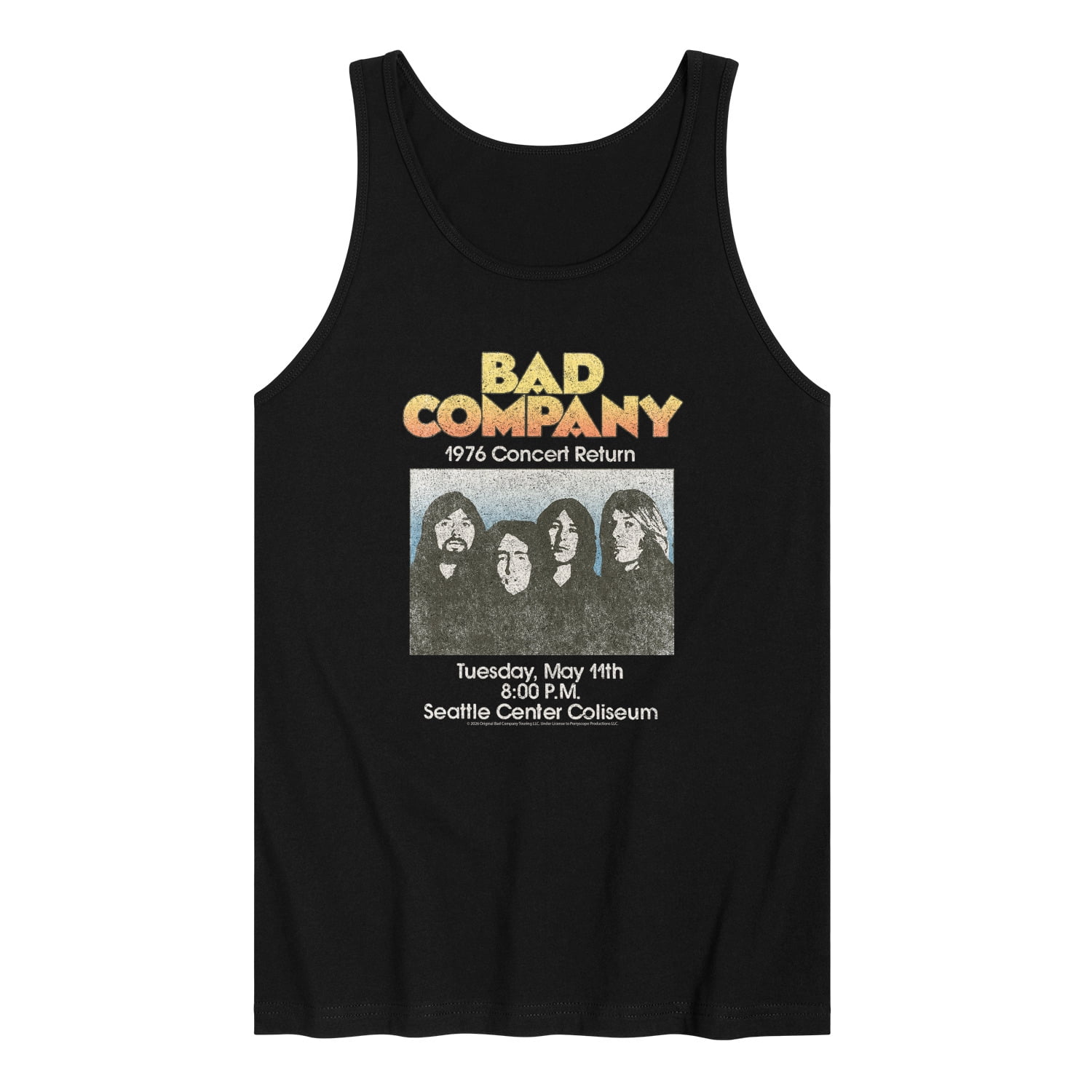 Bad Company - Seattle Center - Men's Sleeveless Graphic Tank - Walmart.com