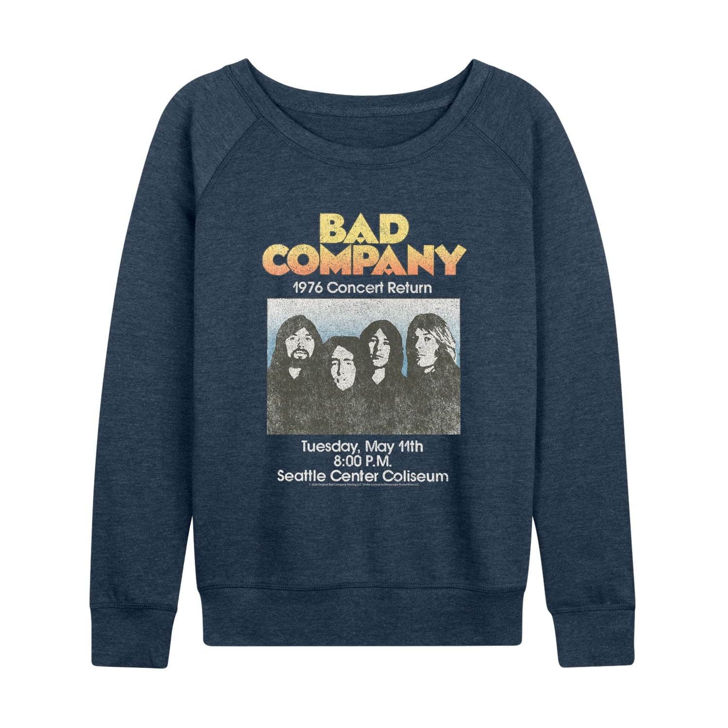 Bad Company - Seattle Center - Women's French Terry Long Sleeve ...