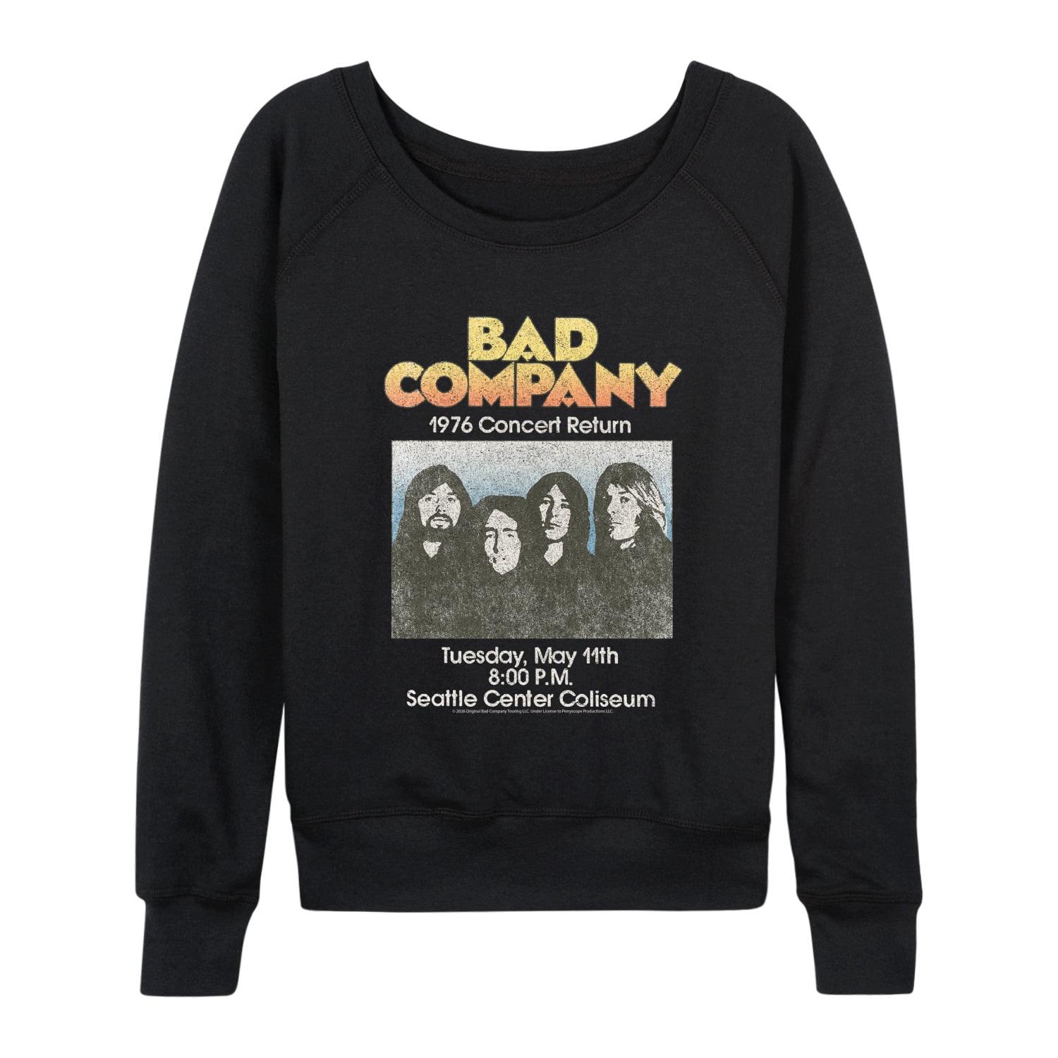 Bad Company - Seattle Center - Women's French Terry Long Sleeve ...