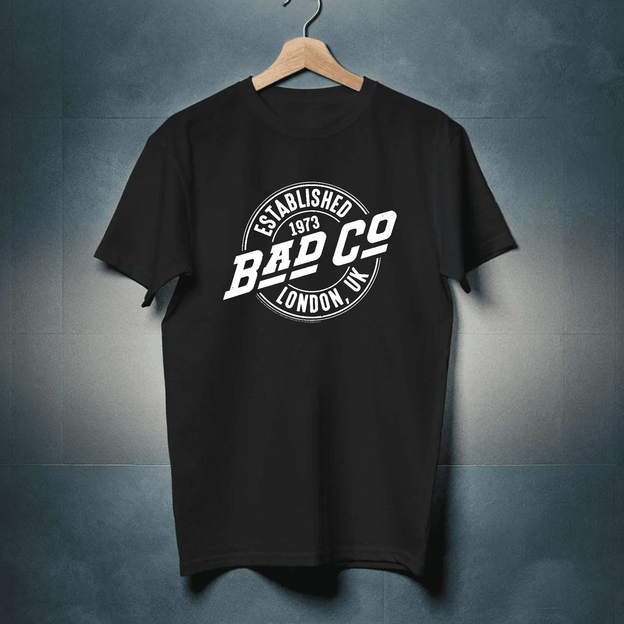 Bad Company T-Shirt Established in London 1973 Logo Graphic Tees ...