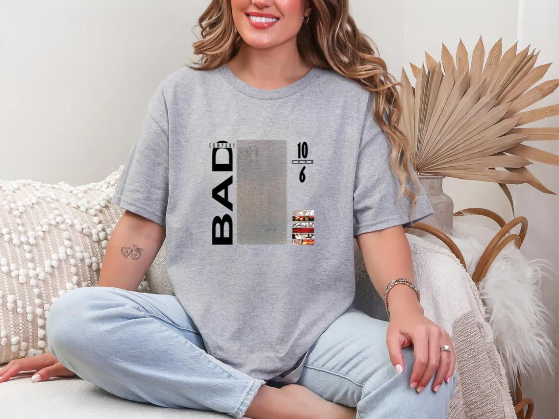 Bad Company T-Shirt with Collector Graphic for Rock Music Fans, for men & women, up to size 5XL ...