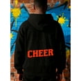 Bad Dad Cheer graphic hoodies Veteran for men polyester black Comfy ...