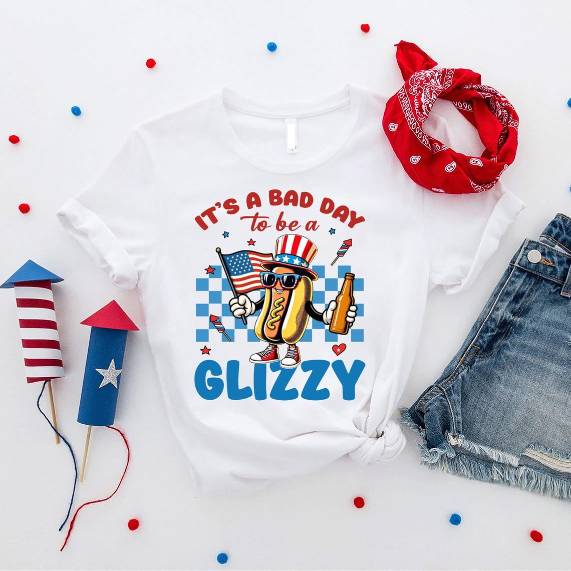 It's A Bad Day To Be A Glizzy Shirt, Makes Me Want A Hot Dog Real Bad ...