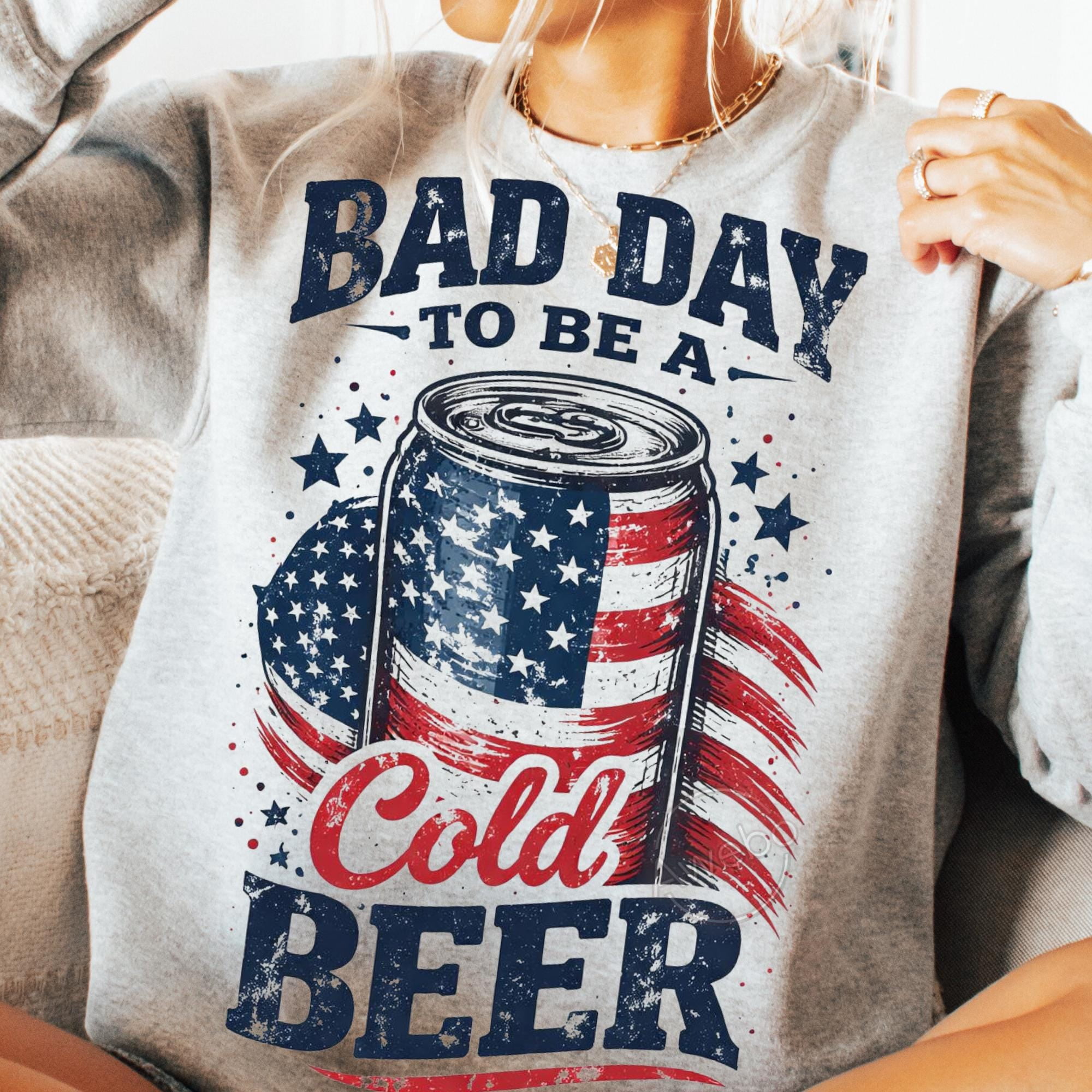 Bad Day To Be A Cold Beer Shirt Funny Dad Shirt Patriotic 4th of July ...