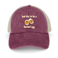 Bad Day To Be A Deviled Egg Wine Red Hat Adjustable Funny Fashion ...