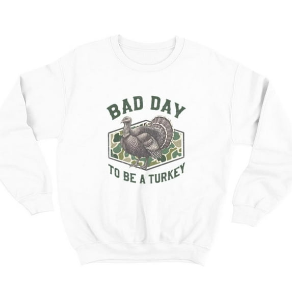 Bad Day To Be A Turkey Funny Thanksgiving Hunting Humor Themed Graphic ...