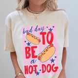 Bad Day To Be a Hot Dog Shirt Hot Dog Shirt Summer Tee Bad Day to Be a ...