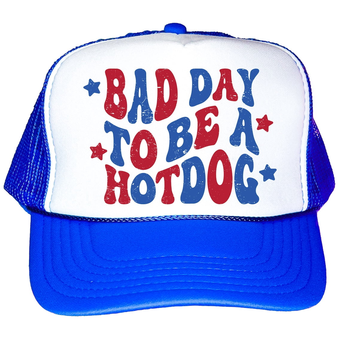 Bad Day to Be a Hot Dog Trucker Hat | Funny 4th of July Adjustable Hat ...