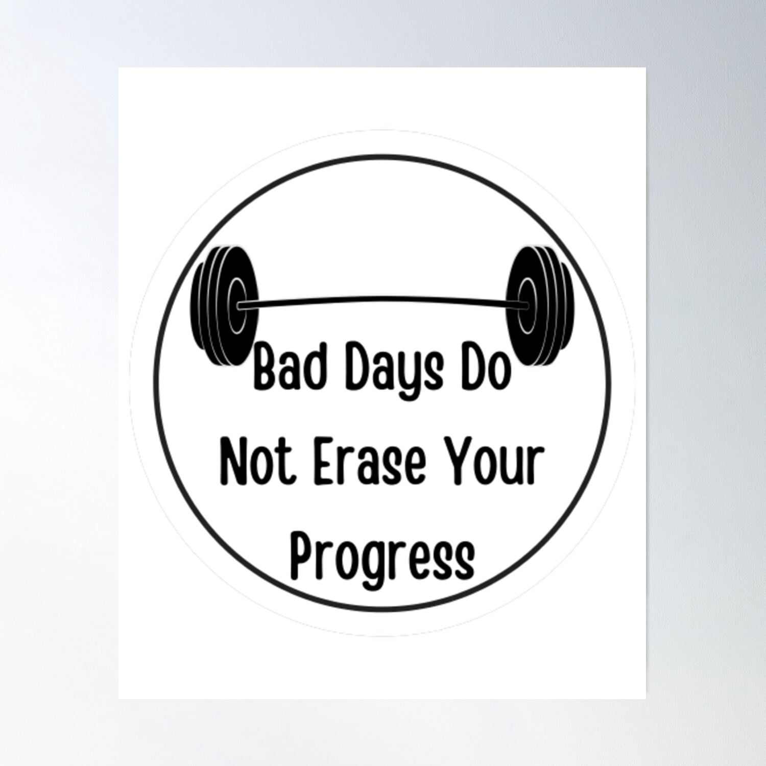 Bad Days Do Not Erase Your Progress Poster Wall Art Modern Wall Decor ...