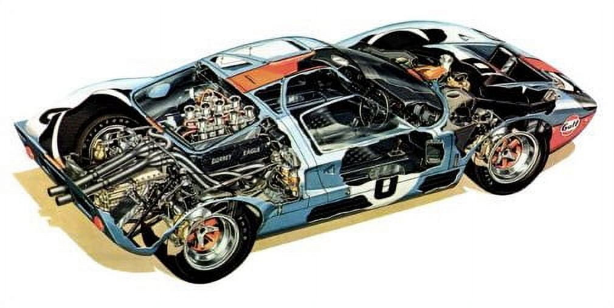 Bad Dog Posters Ford Gt40 Cutaway Movie Poster 24inx36in Poster 24x36 ...