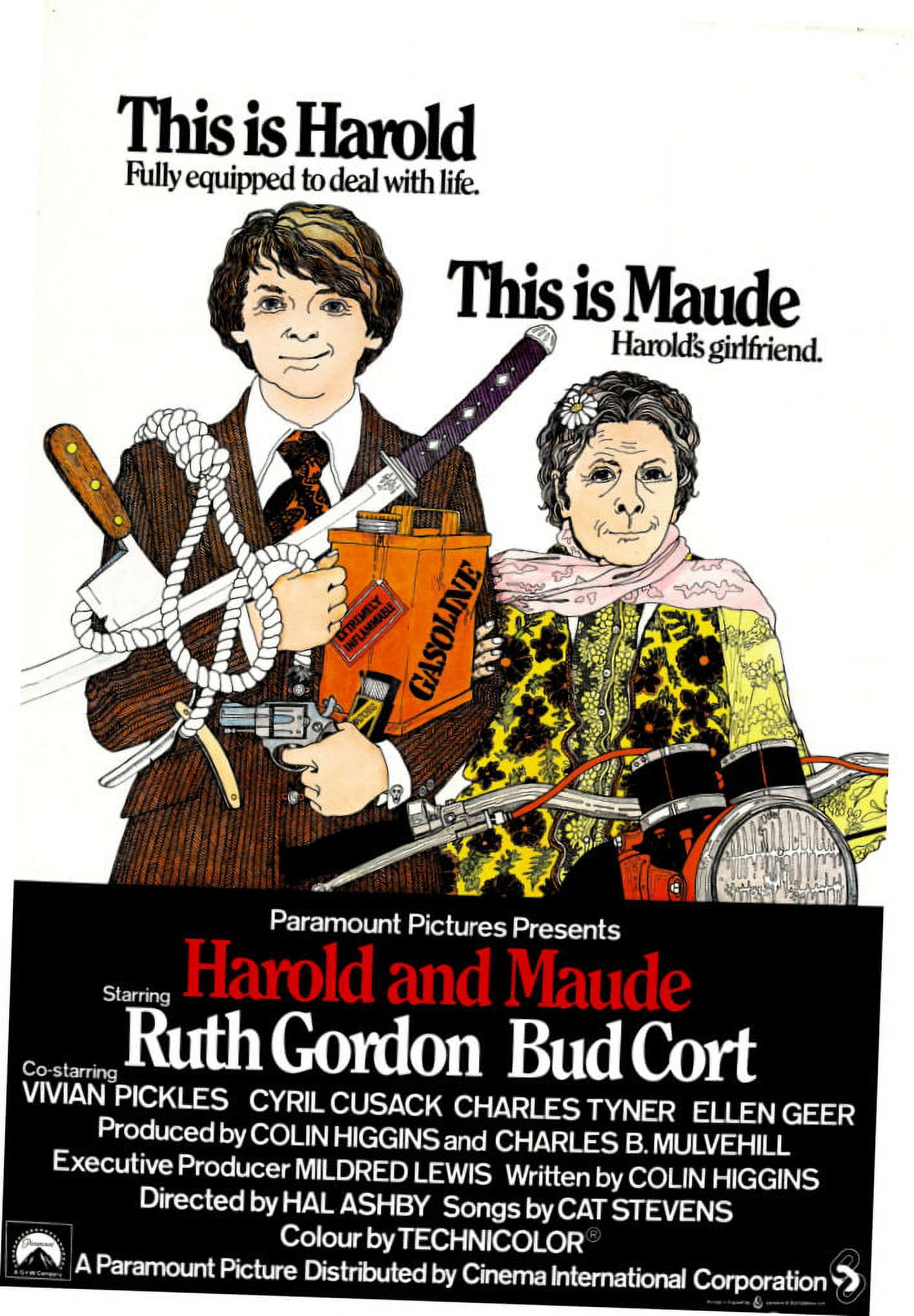 Bad Dog Posters Harold And Maude Movie Poster 24inx36in Art Poster 24 ...