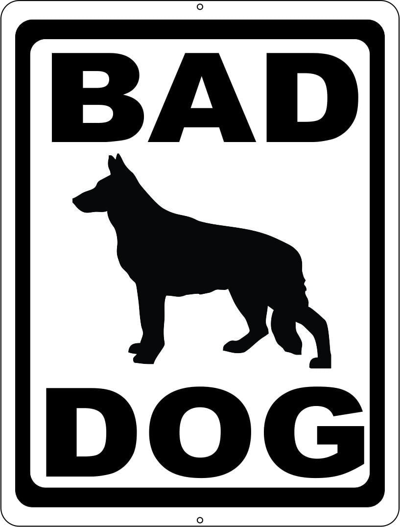 Bad Dog Sign - Walmart.com