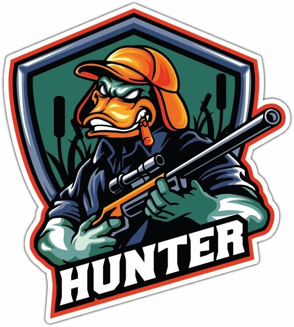 Bad Duck Hunter Hunting Angry Evil Devil Car Window Stickerphone Decal ...