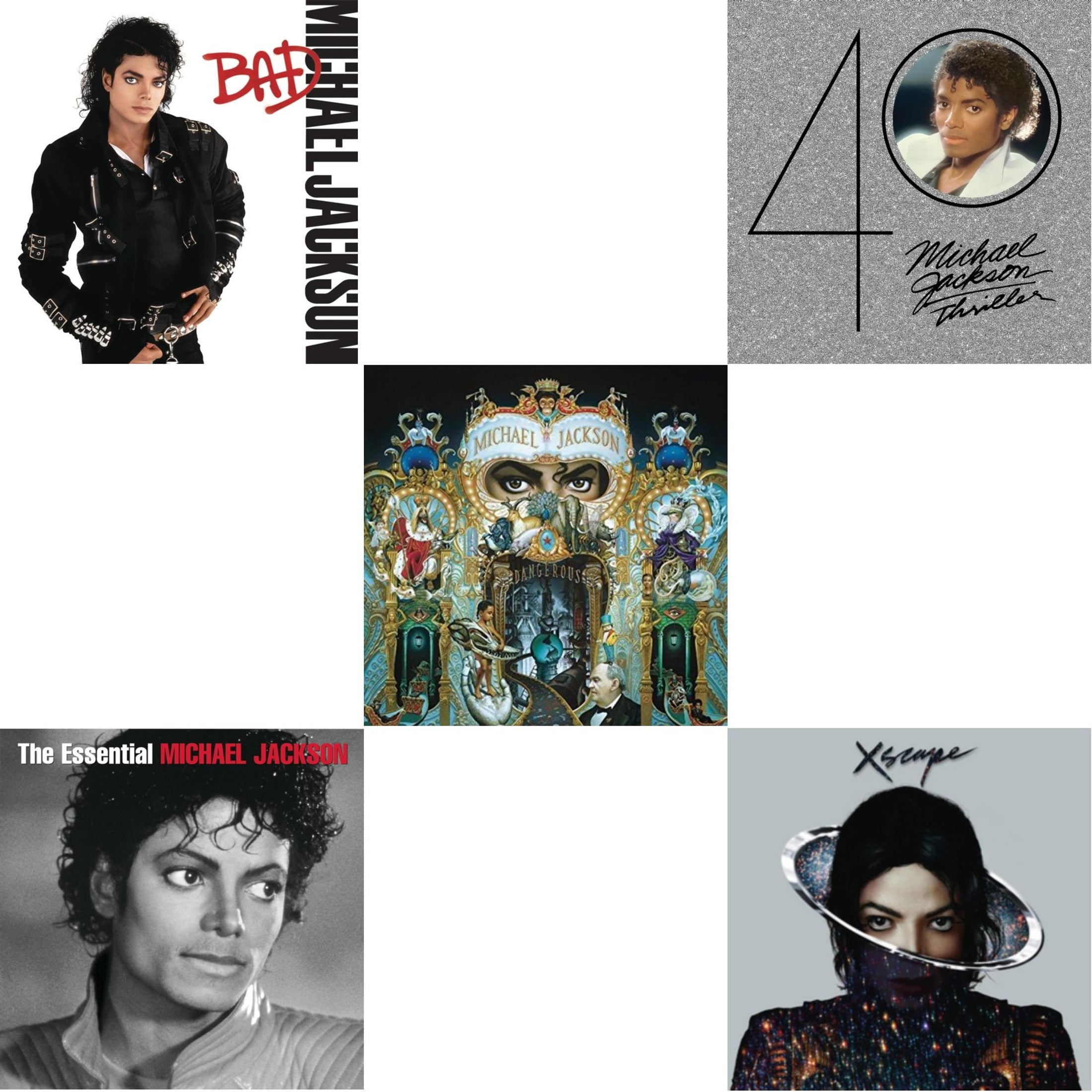 Bad & Essential Michael Jackson & Dangerous & Thriller (40Th ...