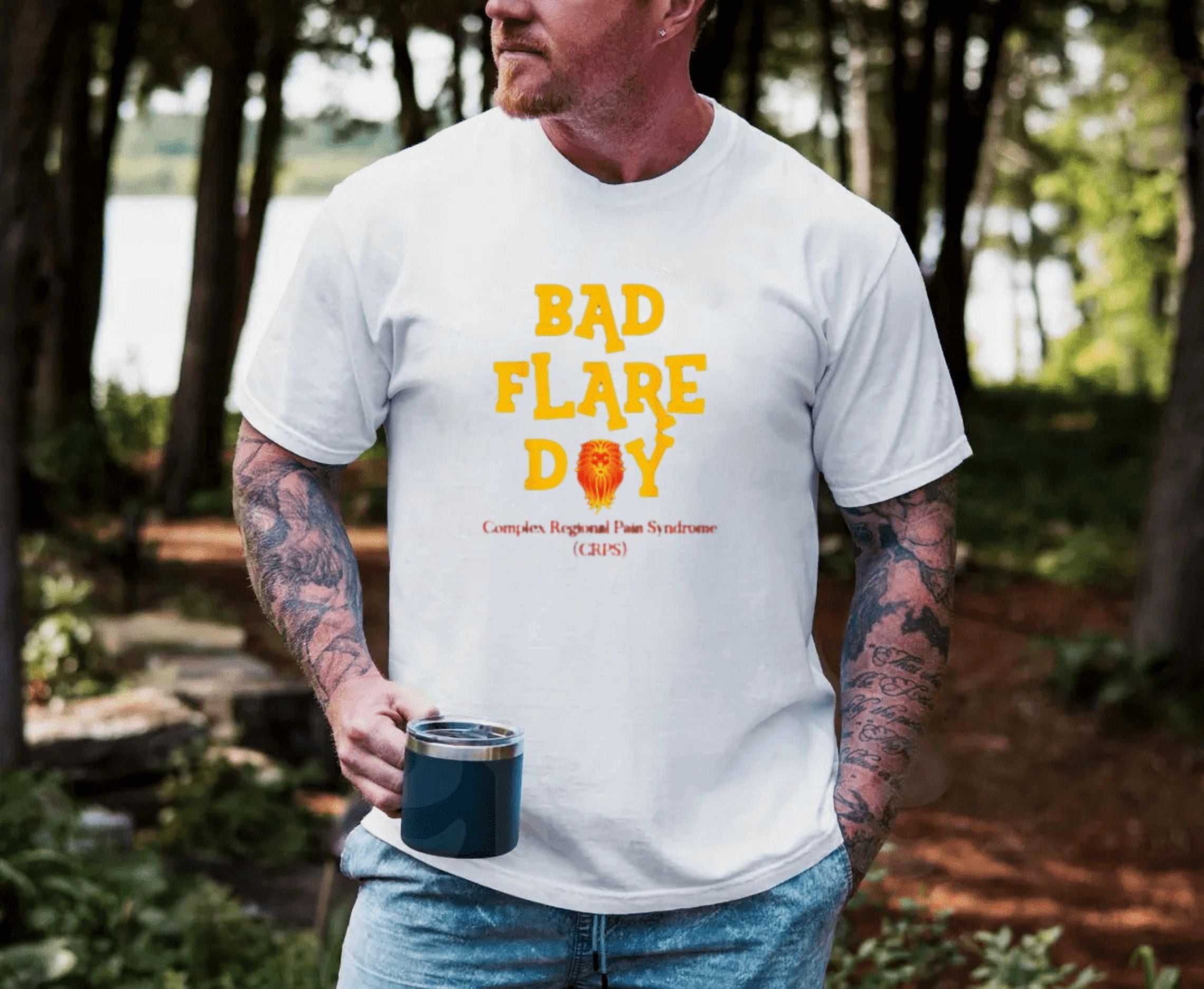 Bad Flare Day Vintage Inspired Quote Strong Calm Mood Unisex T-Shirt ...