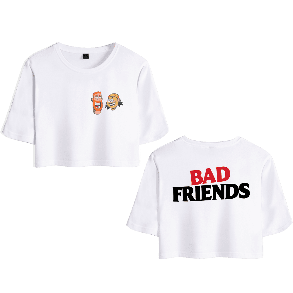 Bad Friends Merch Bad Friends Classic Crop Top T-shirt Shorts Suits ...