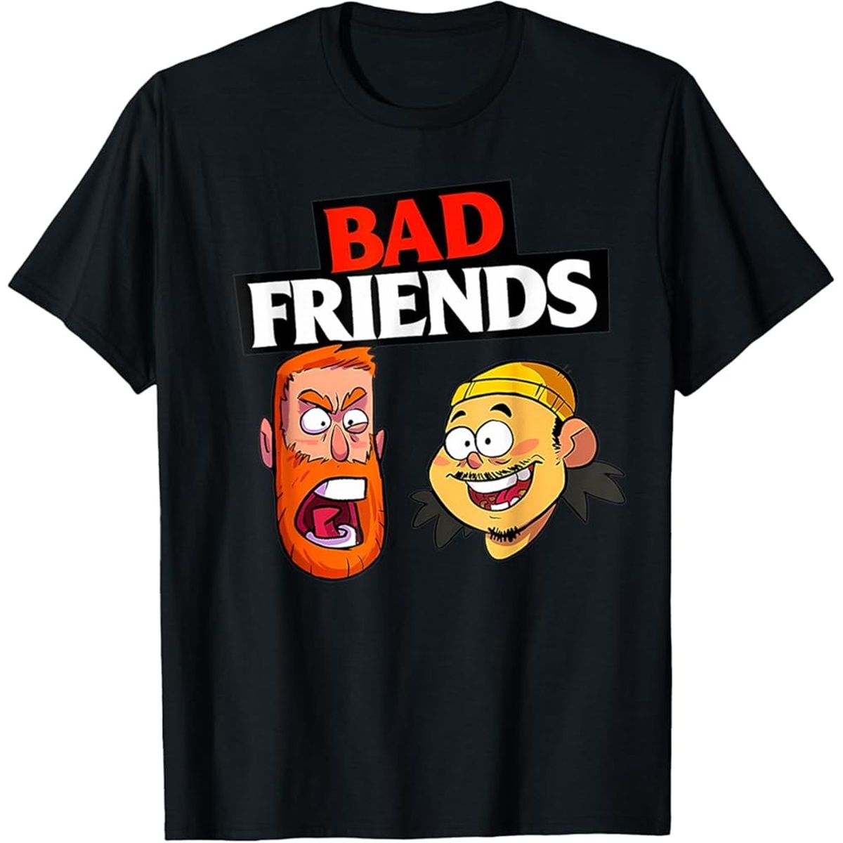 Bad Friends T-Shirt T-shirt 2025 New Men's And Women's Casual Loose ...