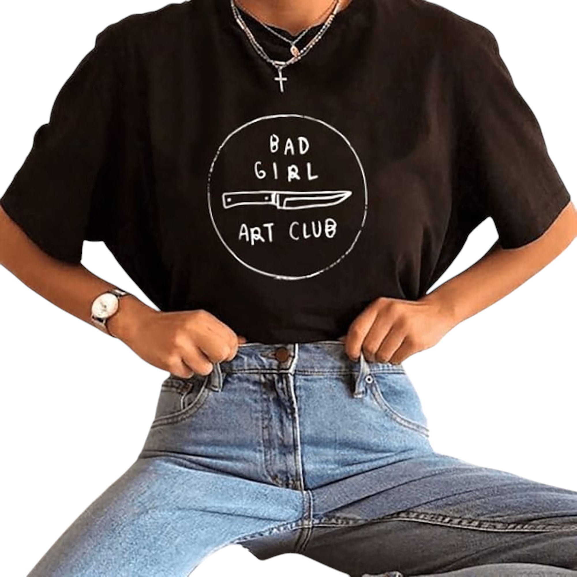 Bad Girl Art Club Shirt - Artsy Shirt, Edgy Clothing, Egirl Aesthetic ...
