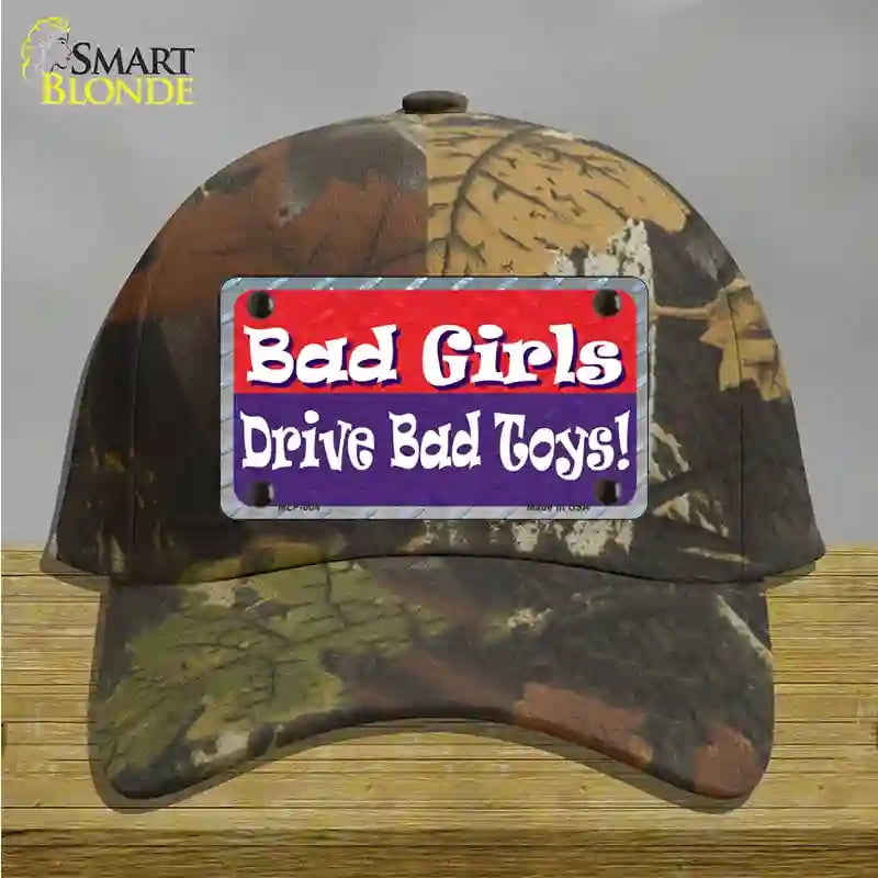Bad Girls Drive Bad Toys Novelty License Plate Hat Cotton Camoflauge ...