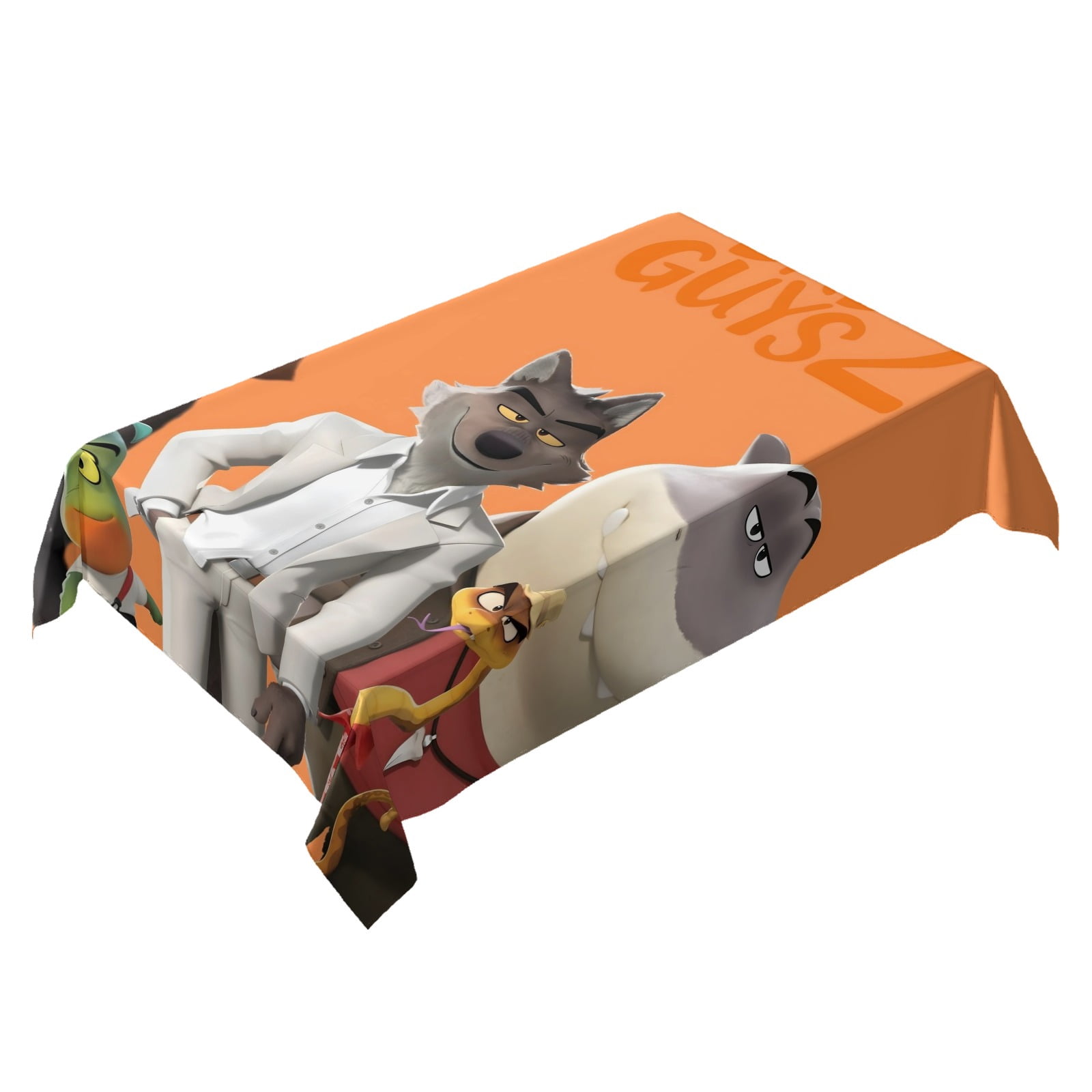 The Bad Guys 2-theme square tablecloth has an iconic print, fits most ...