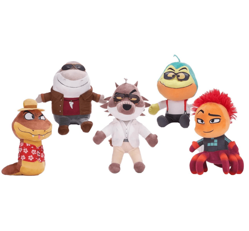The Bad Guys 9.8" Mr. Piranha Soft Toys, The Bad Guys Movie Plush ...