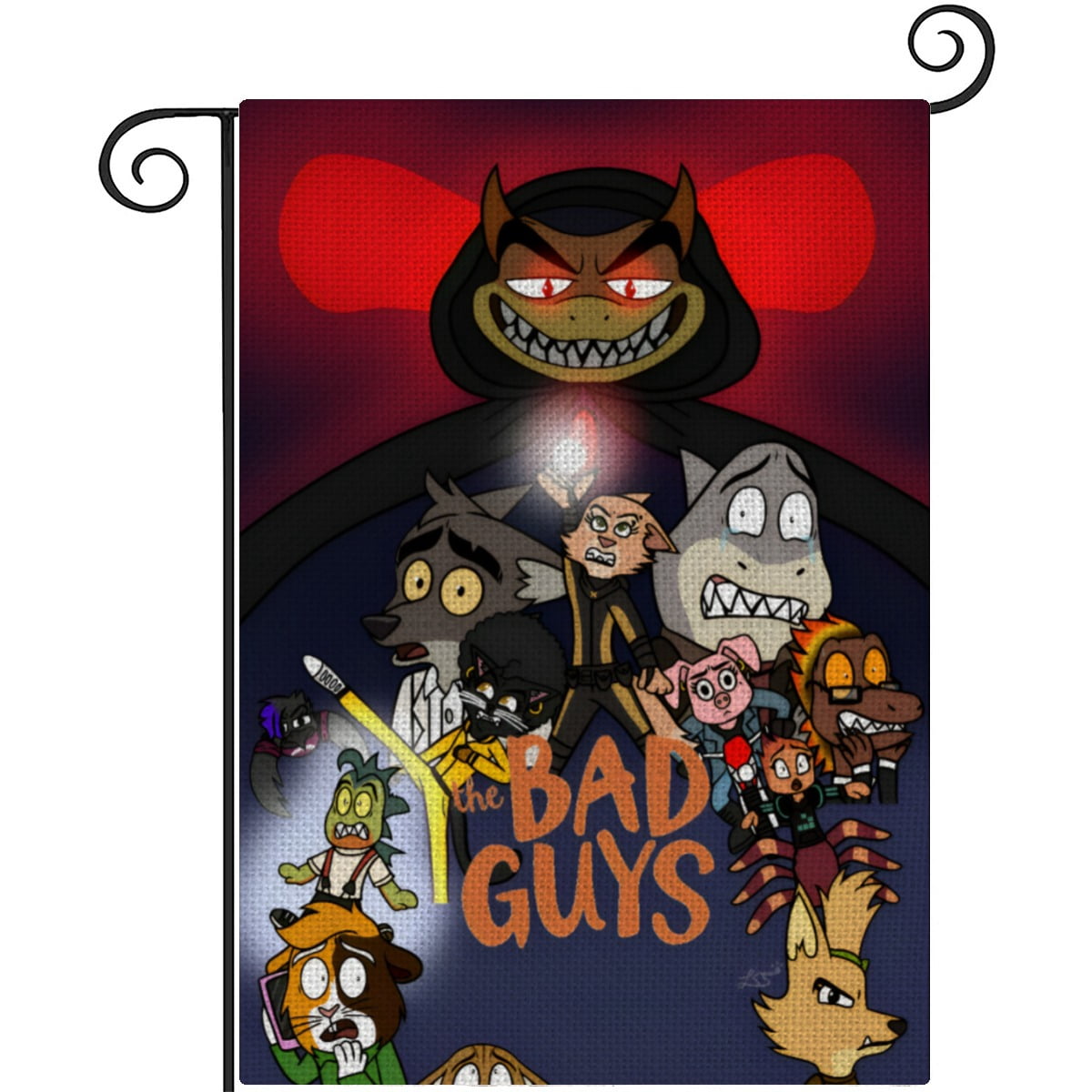 Bad Guys Garden Flags Set of Double Sided 12 x 18 Inch Yard Flags ...