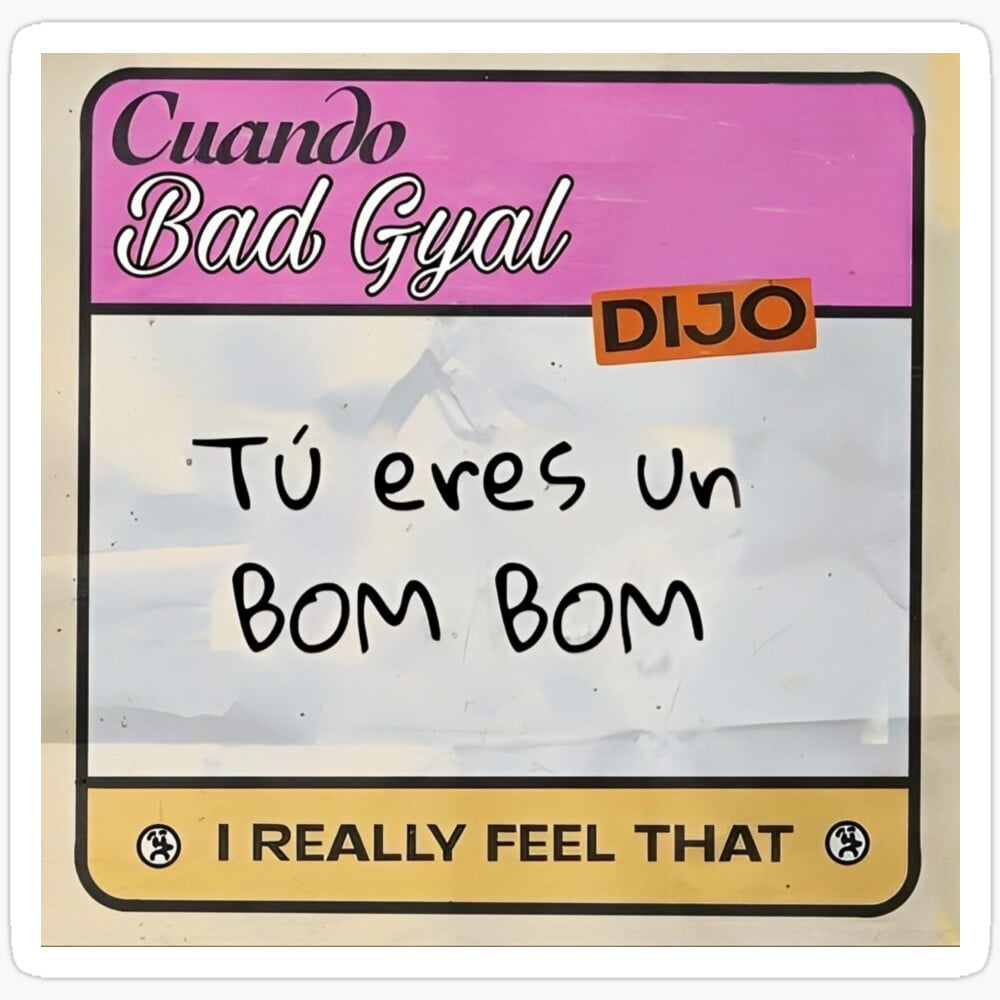 Bad Gyal Sticker Phone Decal Water Bottle Stickers Car Decals, Laptop ...